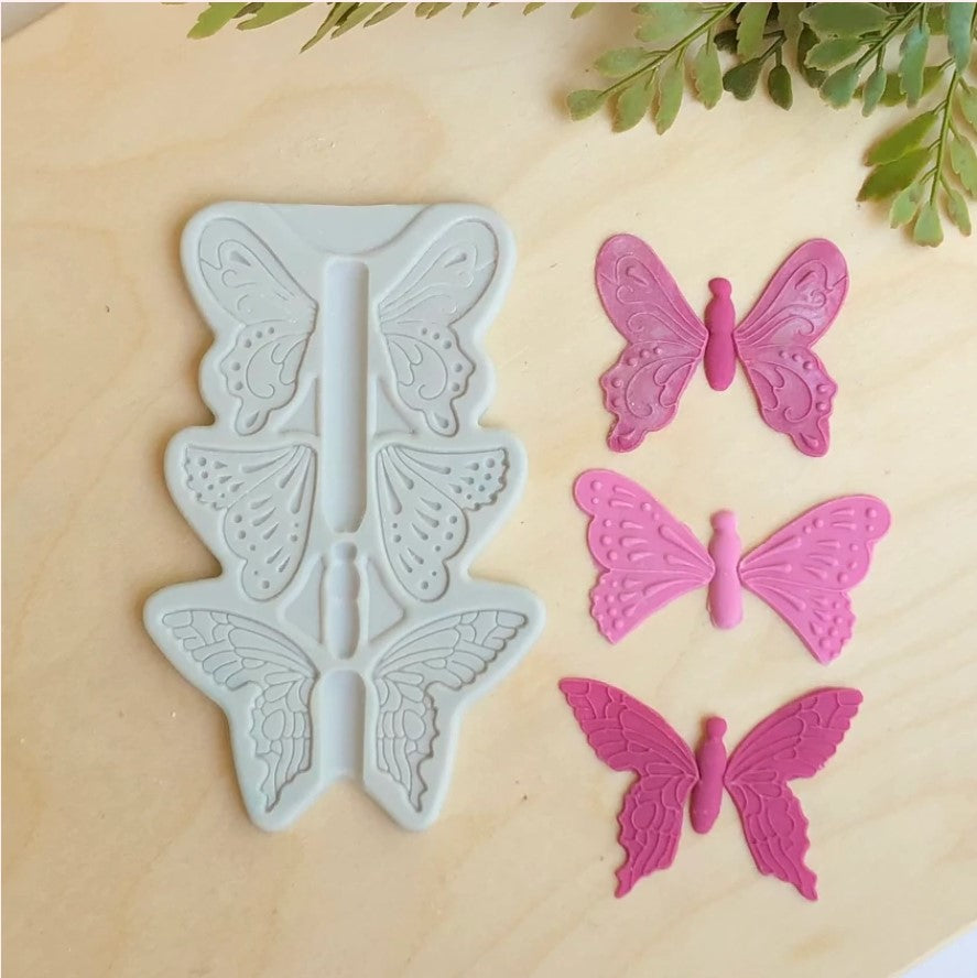 Butterfly Trio - Silicone Mold – itacakes.com