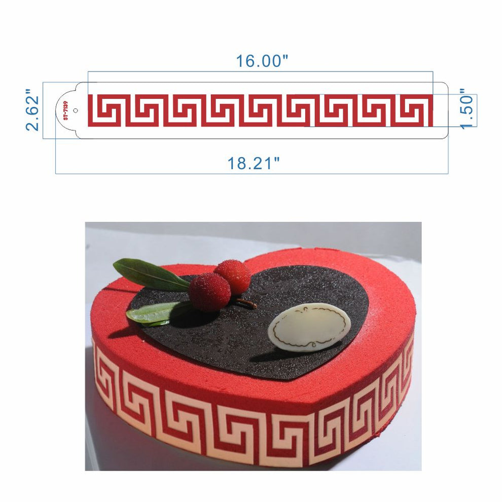Geometric Greek Key - Stencil – itacakes.com