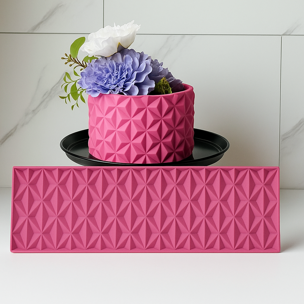 Origami Pyramid - Large Silicone Mold – itacakes.com