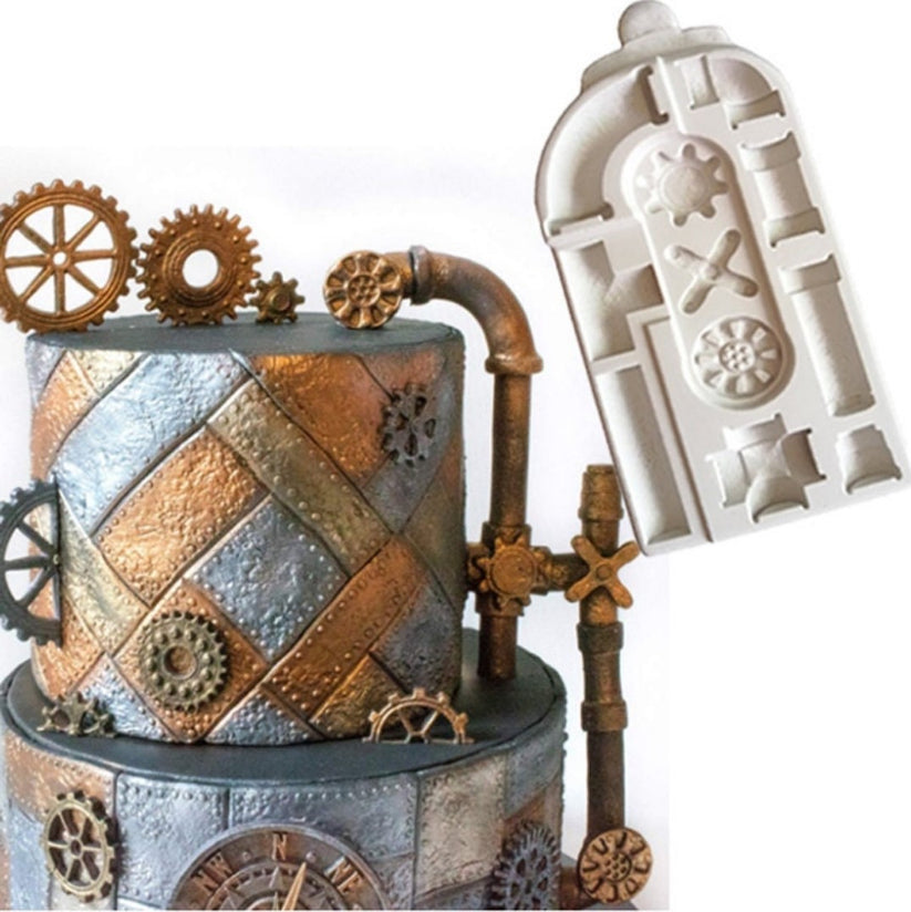 Rusty Textured Pipes - Silicone Mold – itacakes.com