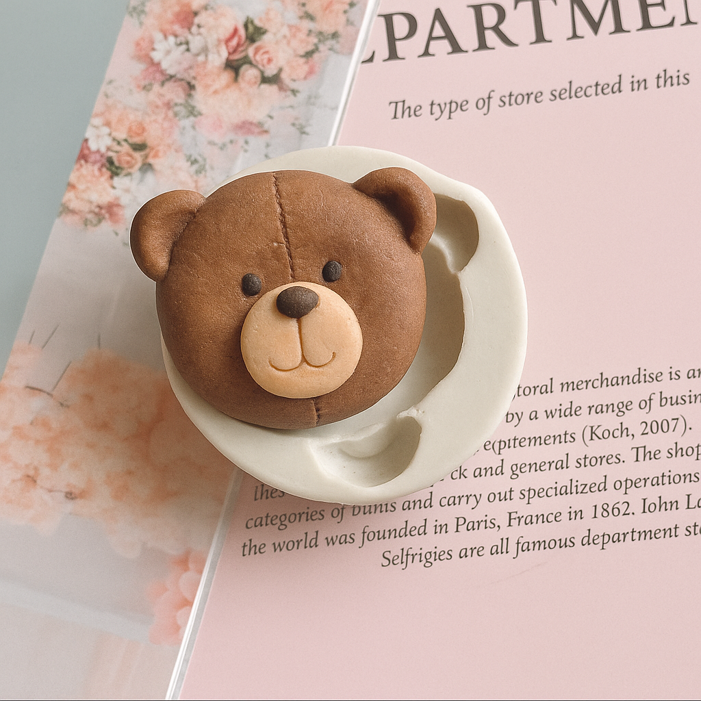Teddy Bear Face - Silicone Mold – itacakes.com