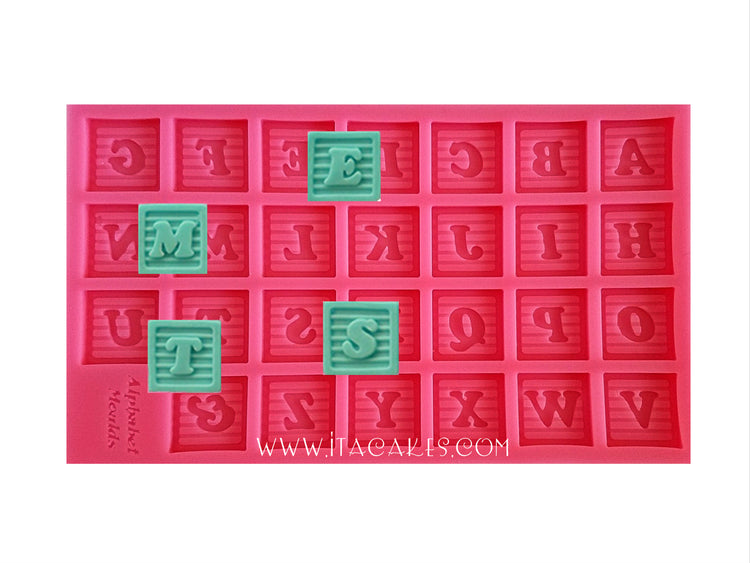 Alphabet And Numbers Silicone Molds – itacakes.com
