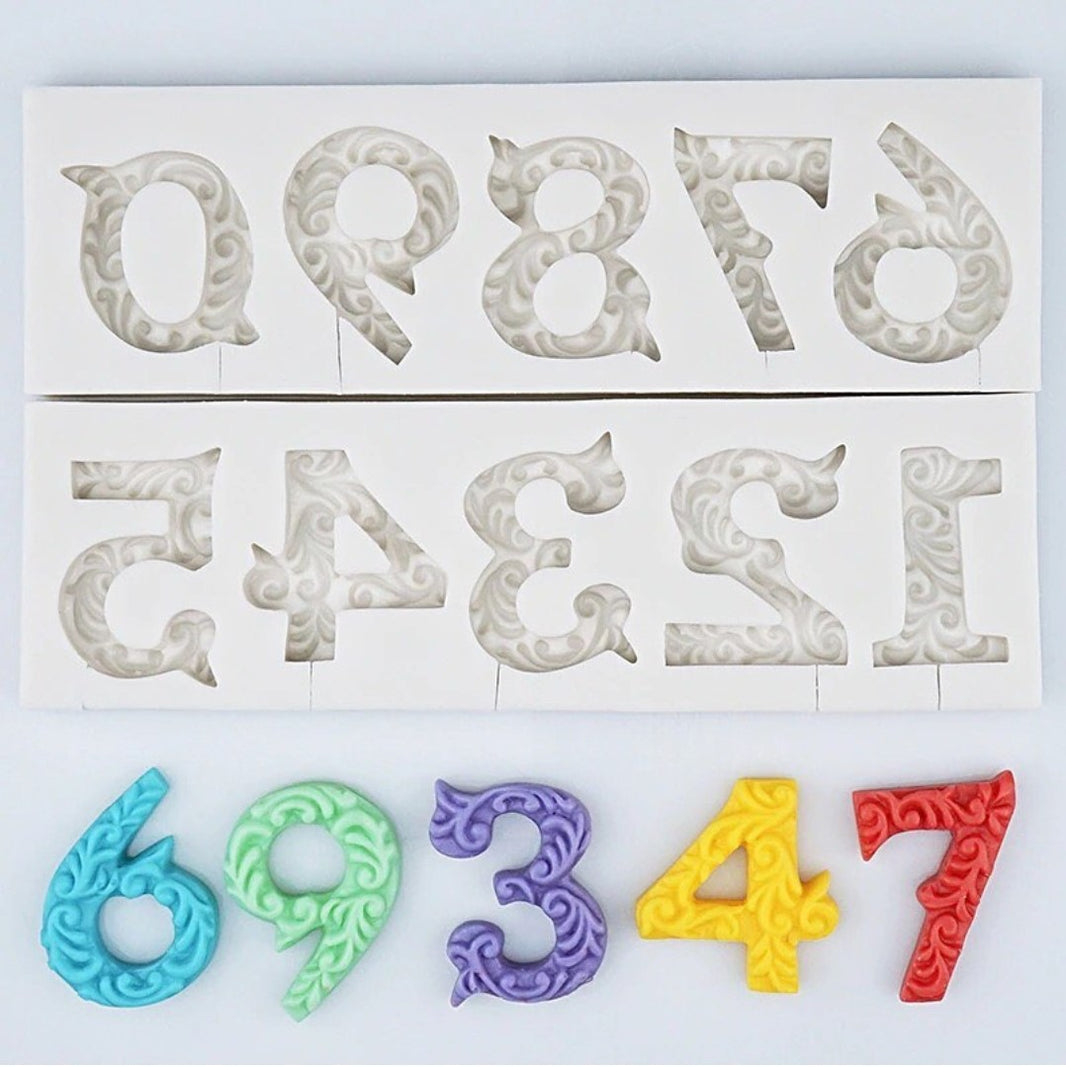 Alphabet And Numbers Silicone Molds – itacakes.com